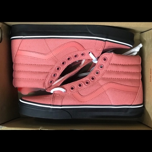 Vans | Shoes | Vans Sk8 Hi Reissue Black Outsole Faded Rose Black Shoes ...